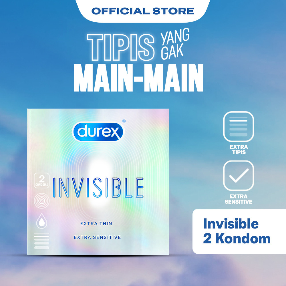 Jual Durex Invisible Kondom Super Tipis Kondom Aman Pria 2s - Extra ...