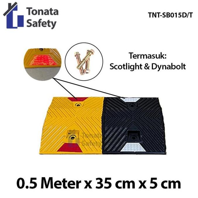 Jual Grosir Rubber Speed Bump / Polisi Tidur Karet 50 X 35 X 5 ...