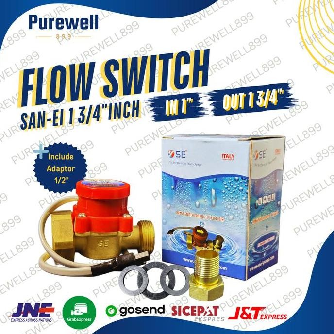 Jual FLOW SWITCH SAN-EI 1 X 3/4 OTOMATIS POMPA AIR INPUT 1 OUTPUT 3/4 (INCLUDE 1/2 BAHAN ...