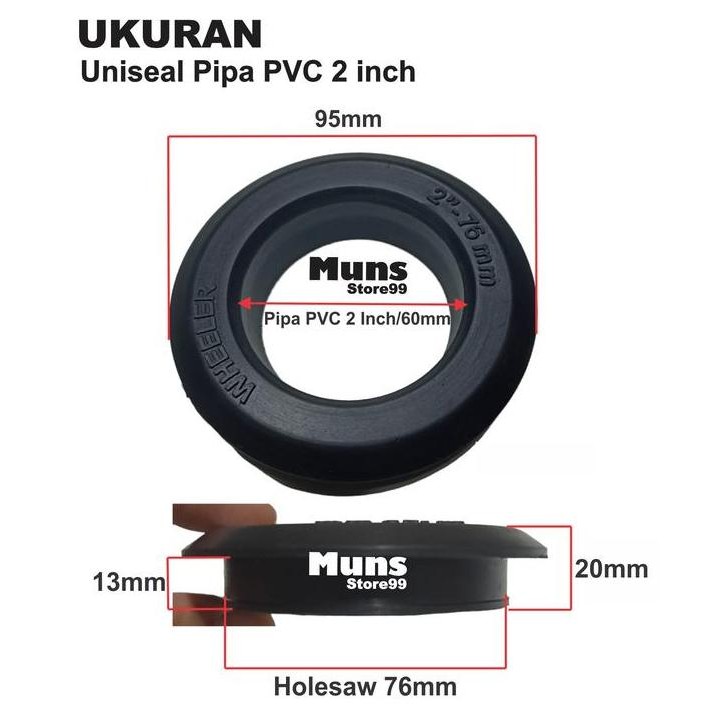 Jual fresh Uniseal Unisil Pipa PVC 1 inch 1.5 inch 2 inch Aquaponik ...