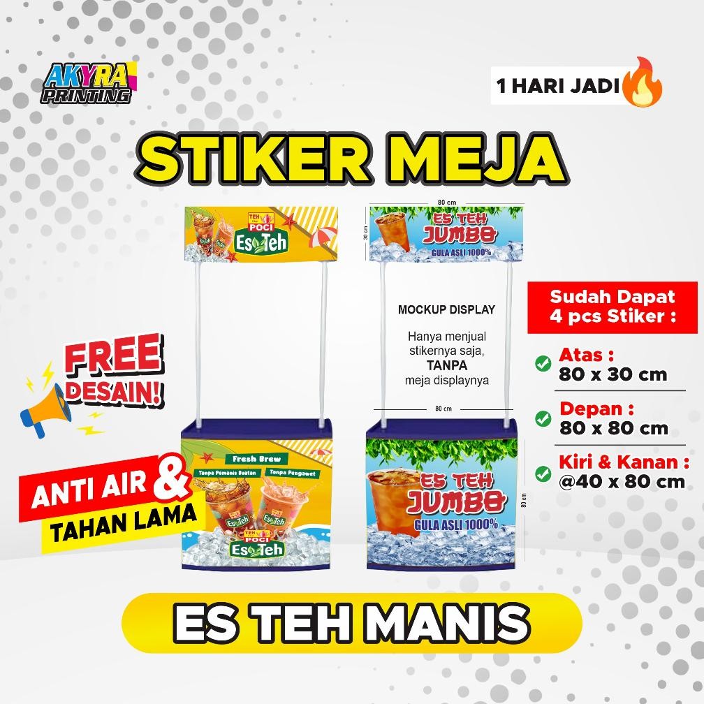 Jual xenn stiker es teh poci event desk portable booth | sekeliling ...