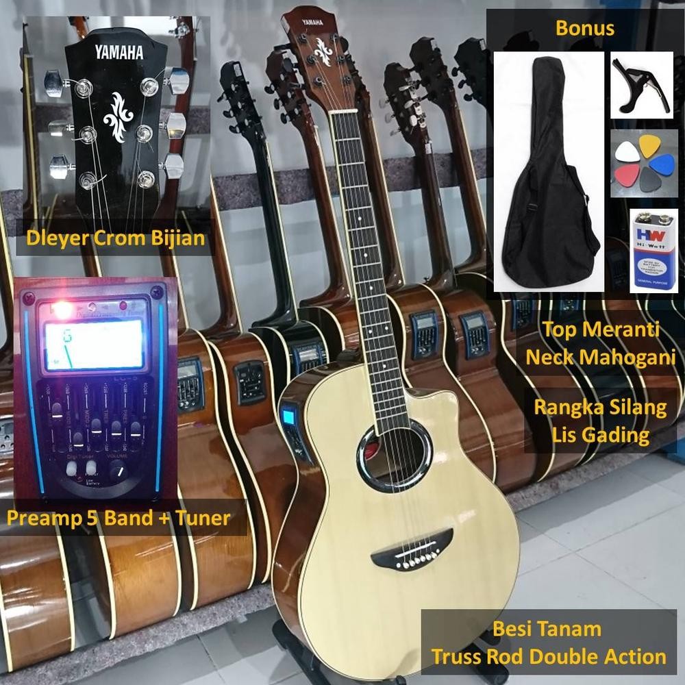 Jual NEW!!! Gitar Akustik dan Gitar Akustik Elektrik Listrik Murah Preamp LC-5 Digital Tuner ...