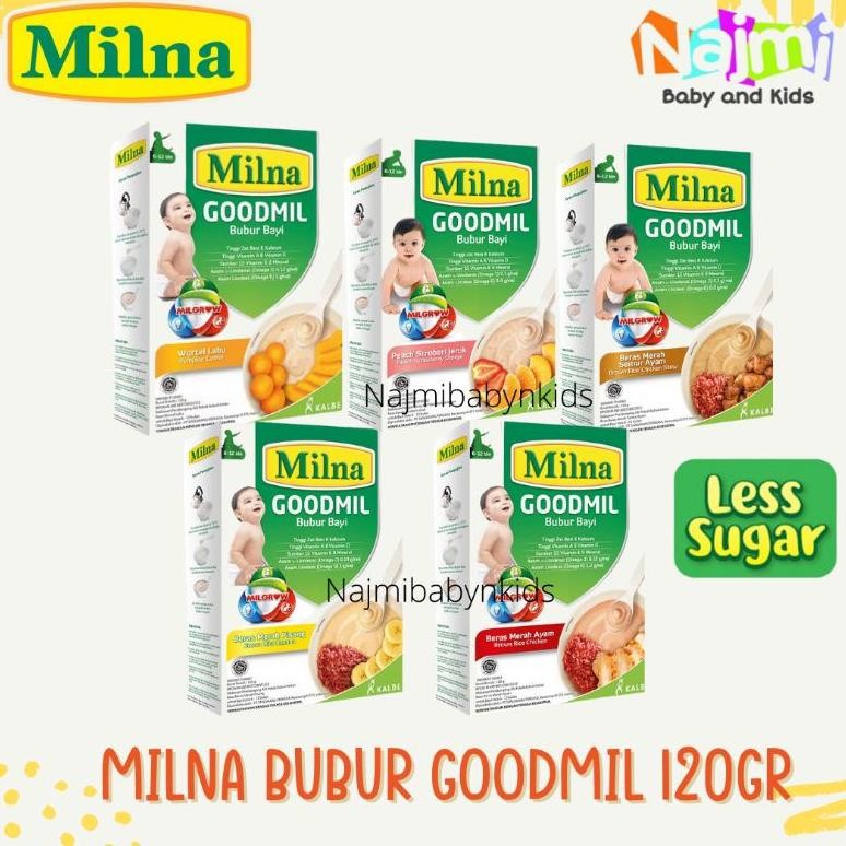 Jual Milna Bubur Bayi Goodmil 120 gr 6+ Bulan 8+ | 120gr Rasa Wortel ...