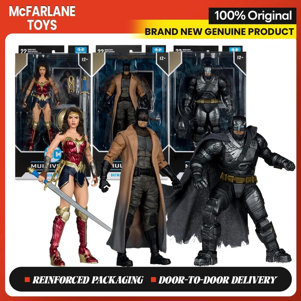 Jual Mcfarlane Batman V Superman: Dawn Of Justice Wonder Woman&Batman ...