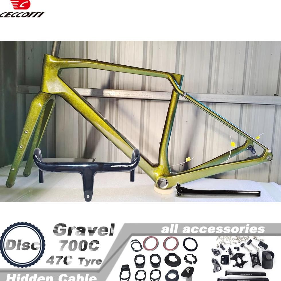 Jual Ceccotti Customizd Color For Gravel Frame T1000 Full Carbon Gravel ...
