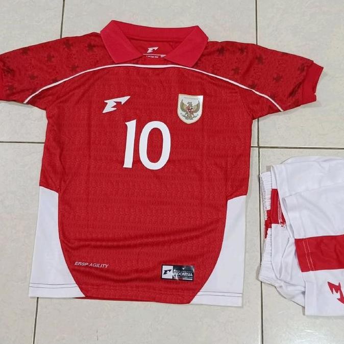 Jual JERSEY BAJU BOLA TIMNAS INDONESIA HOME KIDS ANAK 2024 + NAMESET | Shopee Indonesia