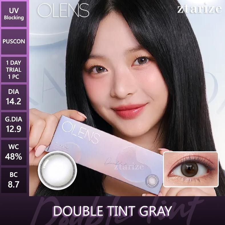 Jual ztarize - Ready Stock - Trial OLENS Double Tint Gray 1 Day Daily ...