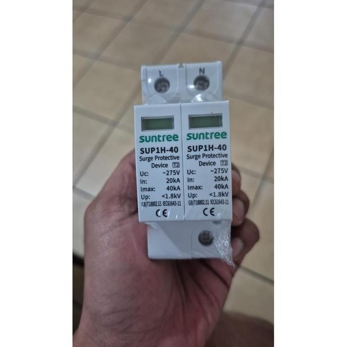 Jual Ac Spd Surge Protection Device Suntree 1 Phase 2 Pole 275 V 20-40 ...