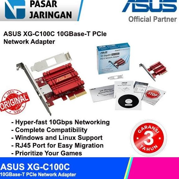 Jual Asus Xg-C100C 10Gbase-T Pcie Network Adapter New Stok | Shopee ...