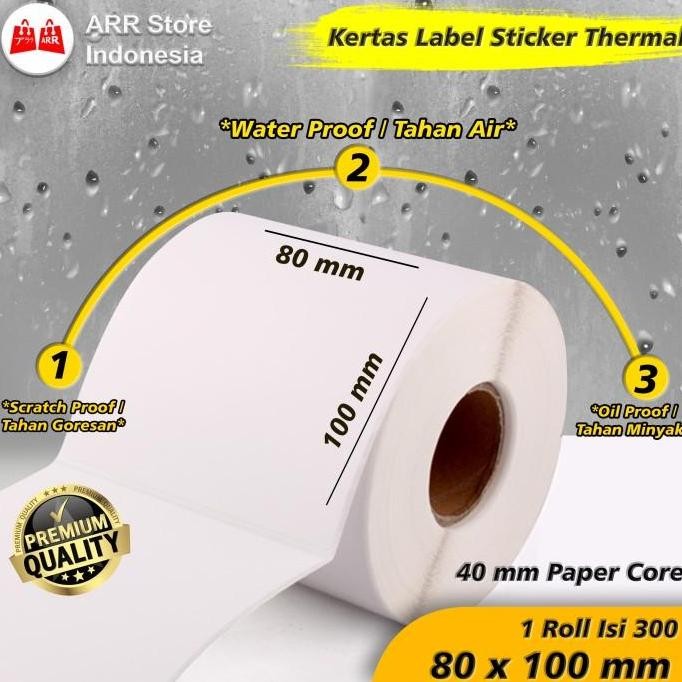Jual Original Kertas Sticker Label Thermal Bare Kertas Printer Thermal ...