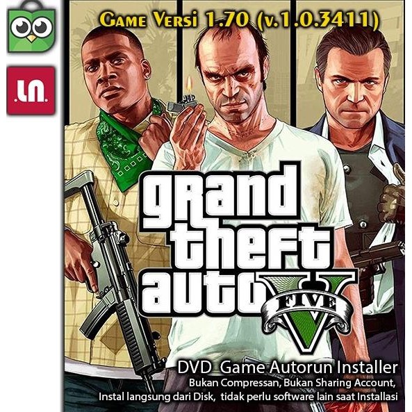 Jual Grand Theft Auto V ( Gta 5 ) Latest Update - Pc Dvd Game Adv ...