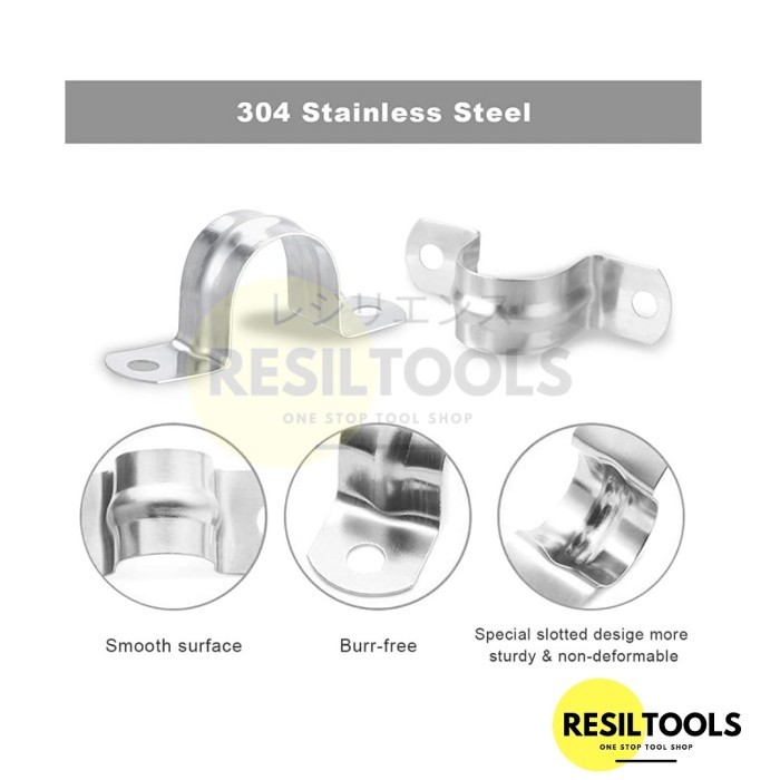 Jual Terhemat Clamp Omega Stainless M 70 Klem N Pipa Paralon Kabel ...