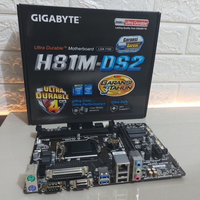 Jual Motherboard Gigabyte H81M-DS2 LGA 1150, garansi resmi 3 Tahun ...