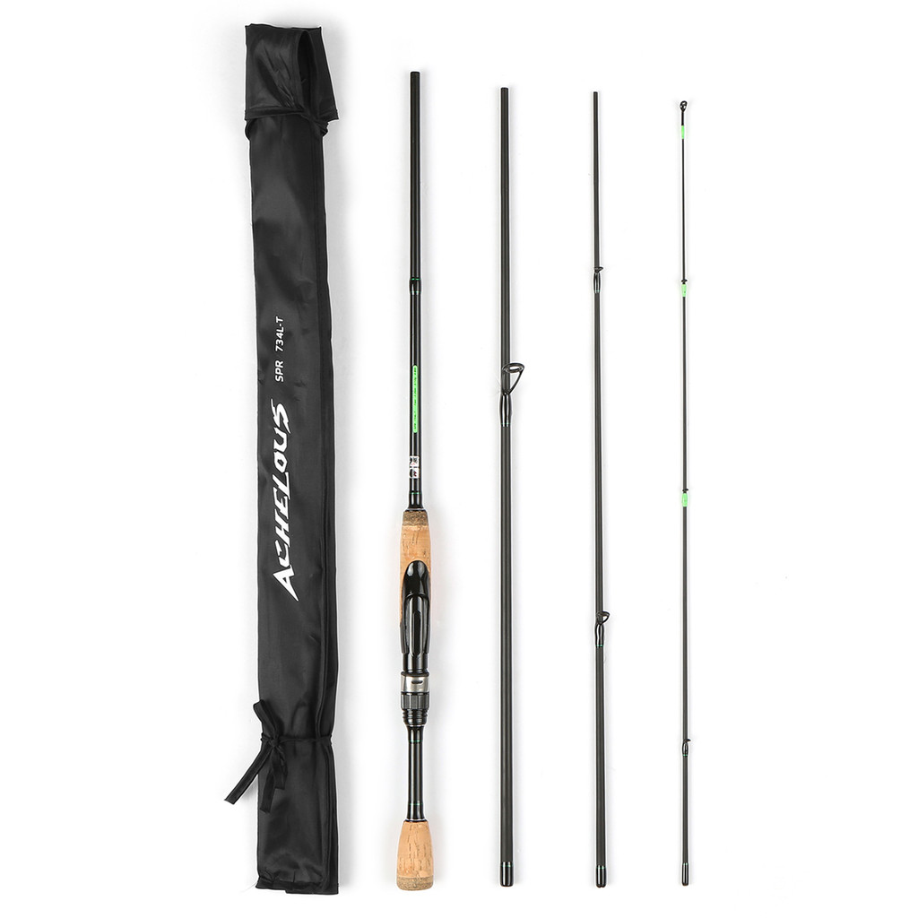 Jual ACHELOUS Travel Spinning Fishing Rod 6.8FT Lightweight Carbon ...