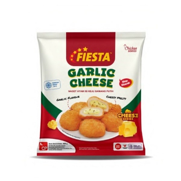 Jual FIESTA CHICKEN NUGGET GARLIC CHEESE 400 GR | Shopee Indonesia
