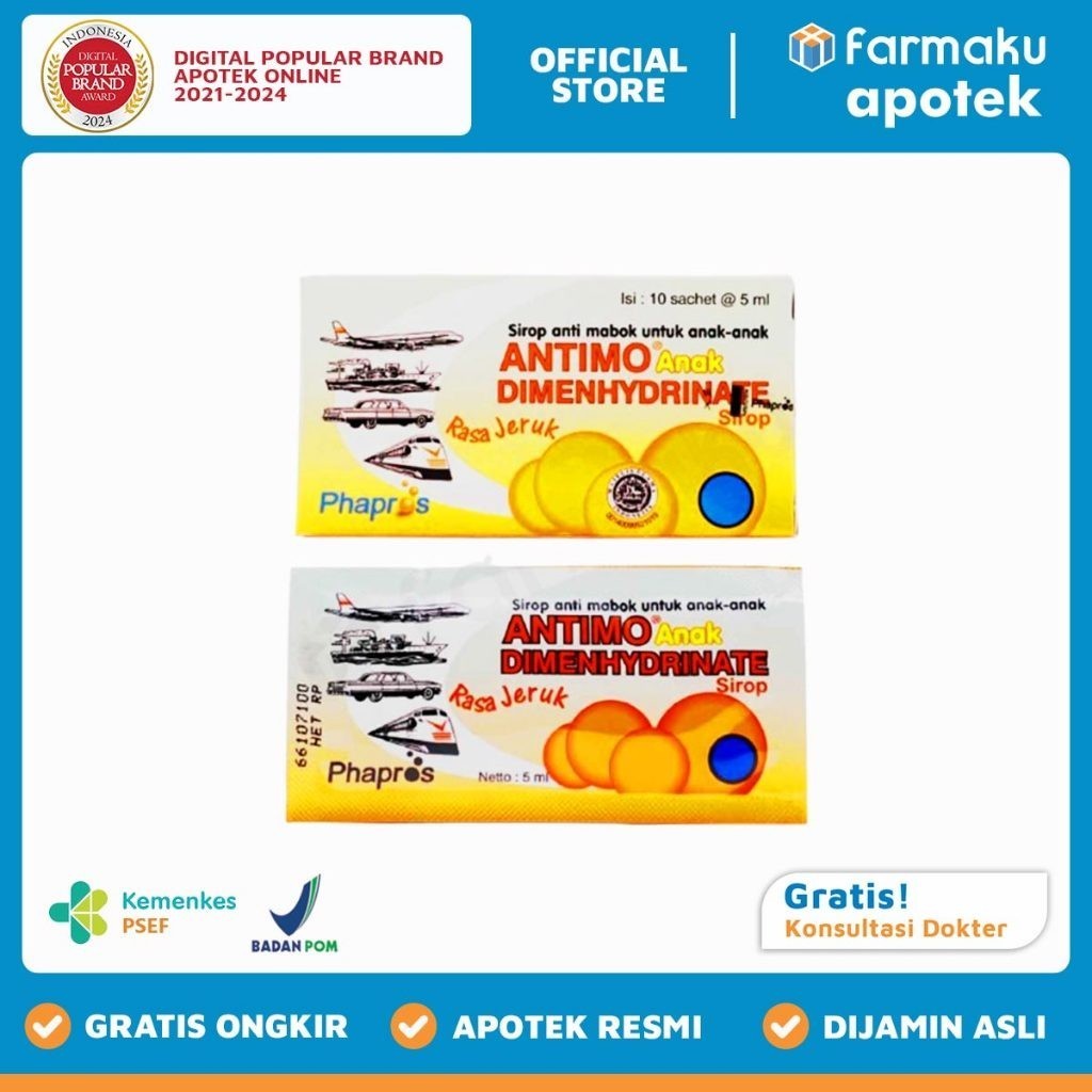 Jual Antimo Anak Rasa Jeruk Sachet 5 ml - BIN | Shopee Indonesia