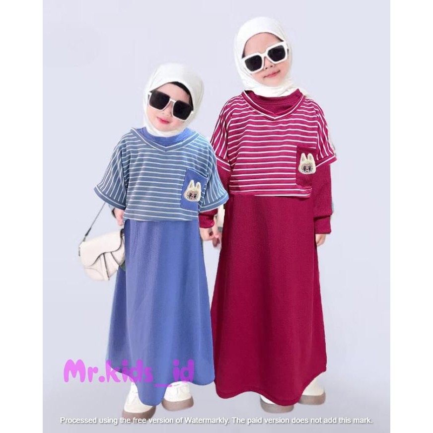Jual GAMIS ROMPI ANAK PEREMPUAN KARAKTER KARTUN VIRAL SYARI MUSLIM ...