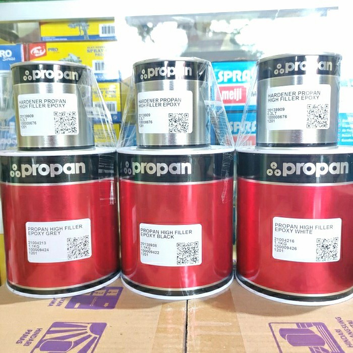 Jual Epoxy pu propan Filler Grey/White/Black - Epoxi Hitam - abu ...