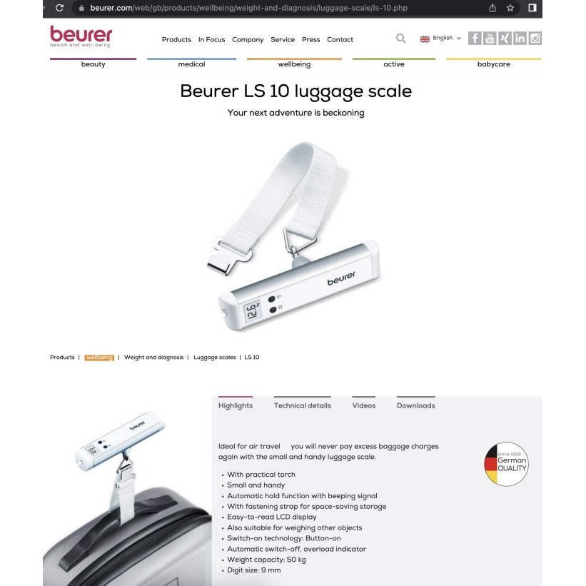 Jual Timbangan Gantung 50Kg Koper Tas Bagasi Digital Luggage Scale 50 ...