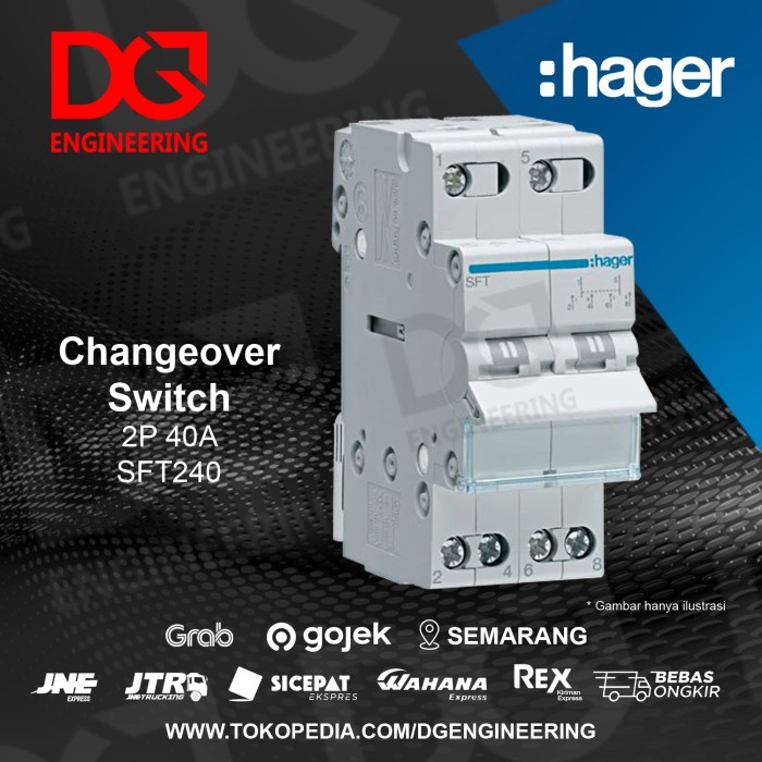 Jual Hager Changeover Switches Cos 2P 40A Sft240 | Shopee Indonesia