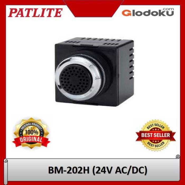 Jual TERLARIS! PATLITE SIGNAL HORN / BUZZER BM-202H (24V AC/DC ...