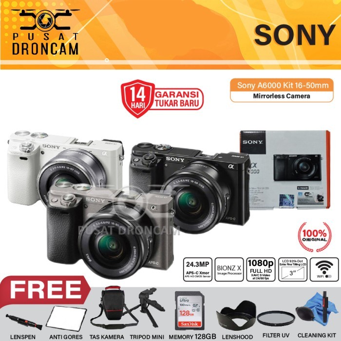 Jual Sony Alpha A6000 Kit 16-50Mm Garansi Original Mirrorless Camera ...