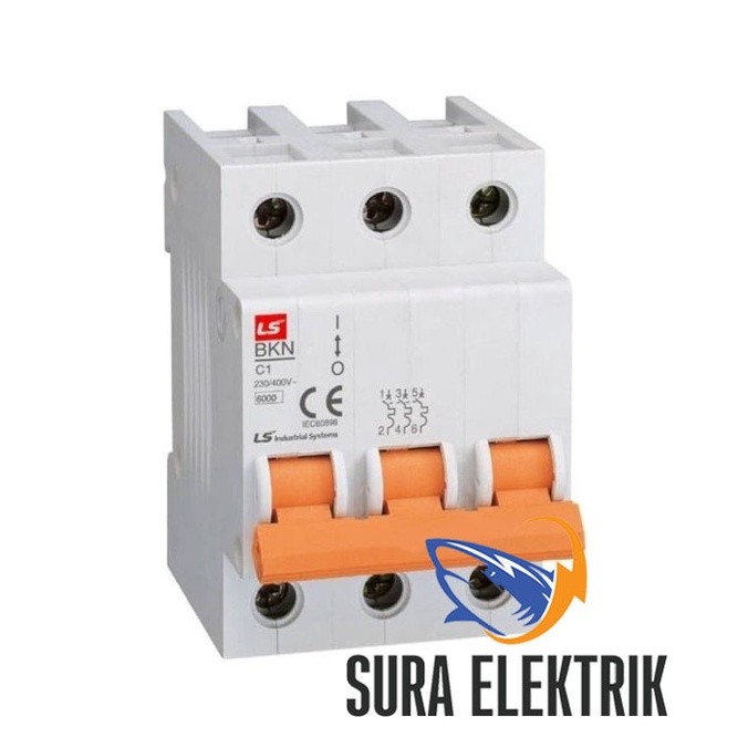 Jual MCB LS BKN-3P (1A 2A 3A 4A 6A 10A 16A 20A 25A 32A 40A 50A 63A) | Shopee Indonesia