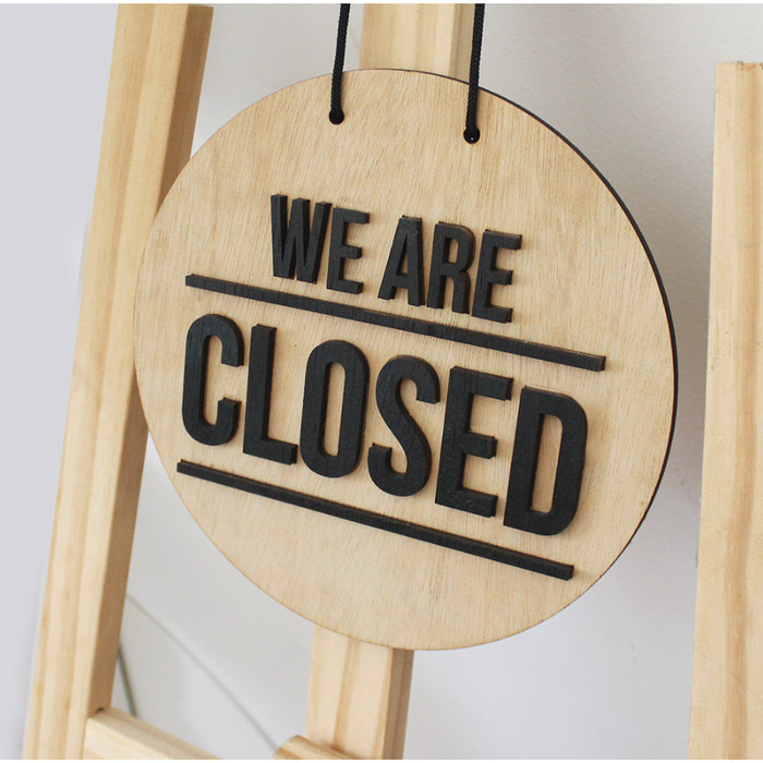 Jual SIGN OPEN CLOSED KAYU / SIGNAGE KAYU OPEN CLOSED | Shopee Indonesia