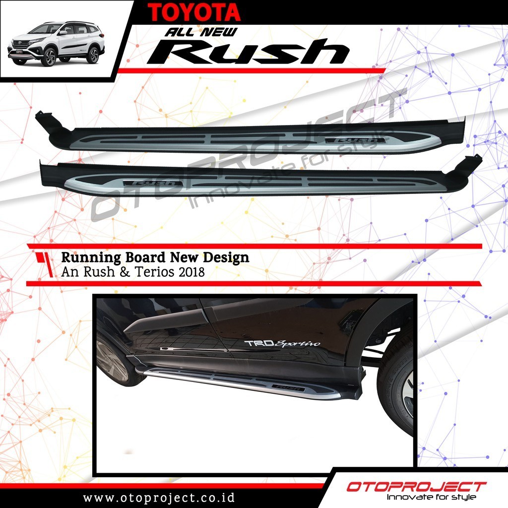 Jual Otoproject - Running Board New Design Toyota All New Rush | Shopee ...