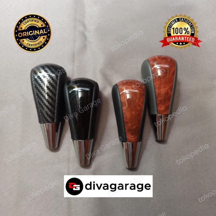 Jual TERBARU shiftknob shift knob wood matic carbon kulit innova ...
