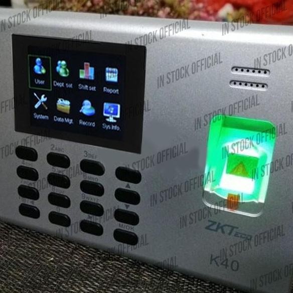 Jual Promo Mesin Absensi Fingerprint Dan FRID ZKTECO K40 PRO Ada Battery dan ADMS COD | Shopee ...