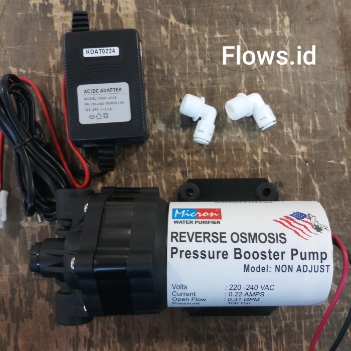 Jual POMPA RO MICRON 24 VOLT / BOOSTER PUMP 24V REVERSE OSMOSIS ...