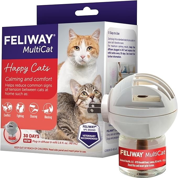 Jual FELIWAY MultiCat Calming Pheromone Diffuser for house-cats, 30 Day ...