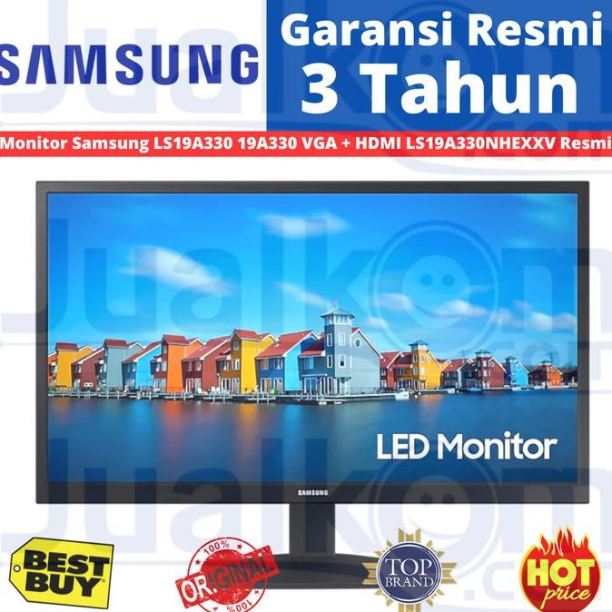 Jual BARU MONITOR LED SAMSUNG 19" LS19A330 19A330 VGA HDMI LS19A330NHEXXV RESMI | Shopee Indonesia