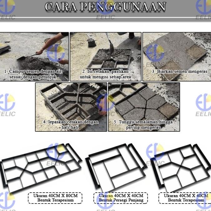 Jual ready eelic elc-msp11 cetakan paving block molding diy terbuat ...