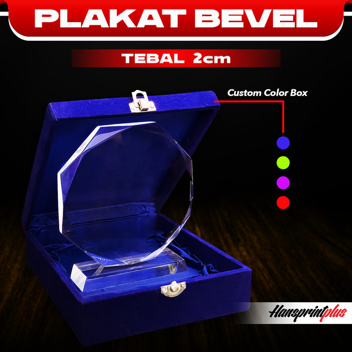 Jual TERBARU Plakat Akrilik Bevel Tebal 2cm ( plakat diamond tebal 20mm ...