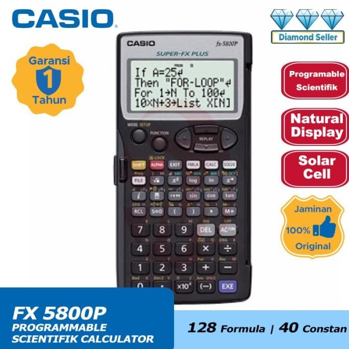 Jual KALKULATOR CASIO FX 5800P | Shopee Indonesia