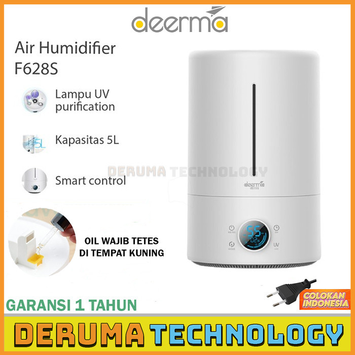 Jual Deerma F628S Air Humidifier Uv Lamp Touch Pelembab Udara 5L | Shopee Indonesia