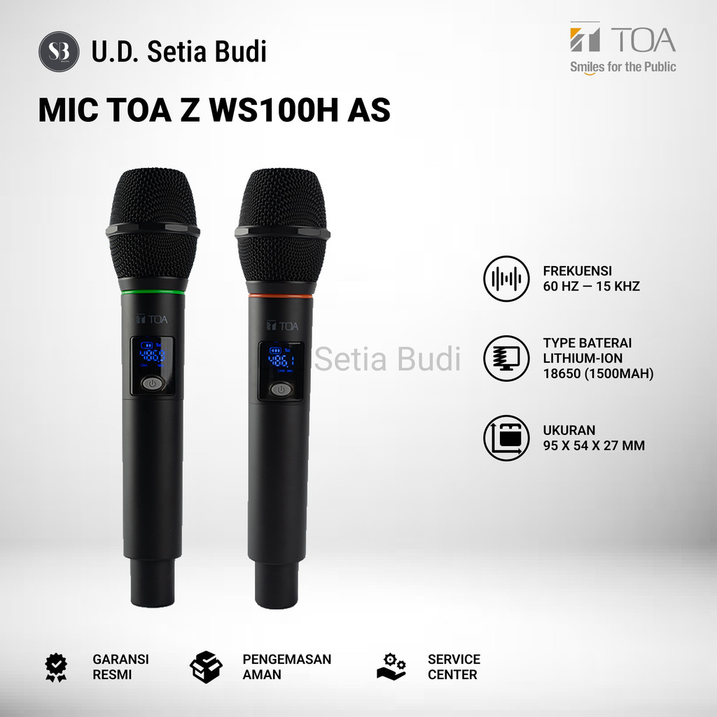 Jual Mic Wireless / Microphone Wireless TOA Z-WS100H-AS | Shopee Indonesia