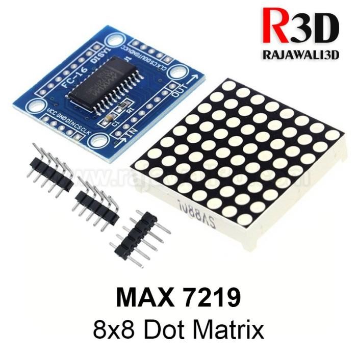 Jual MAX7219 MAX 7219 LED Dot Matrix 8x8 8 x 8 Module DIY Kit MCU ...