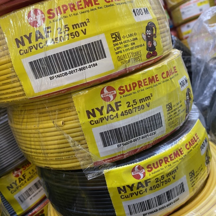 Jual Kabel Supreme Nyaf 2.5 Mm 100 Meter (4Besar) | Shopee Indonesia