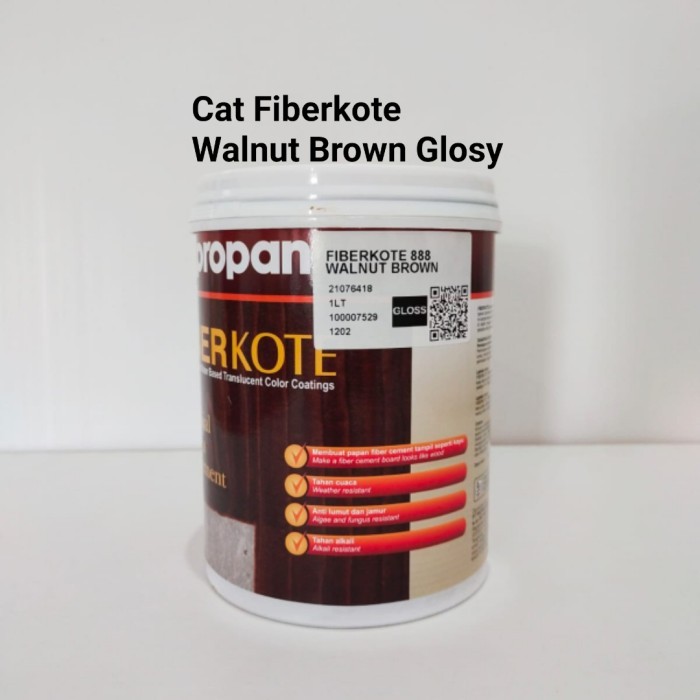 Jual Cat Fiberkote GRC / Cat Propan Walnut Glosy 1Ltr / Lisplank ...