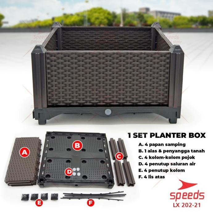 Jual Terlaris Pot Bunga Pot Tanaman Plastik Planter Box Tanaman Hias ...