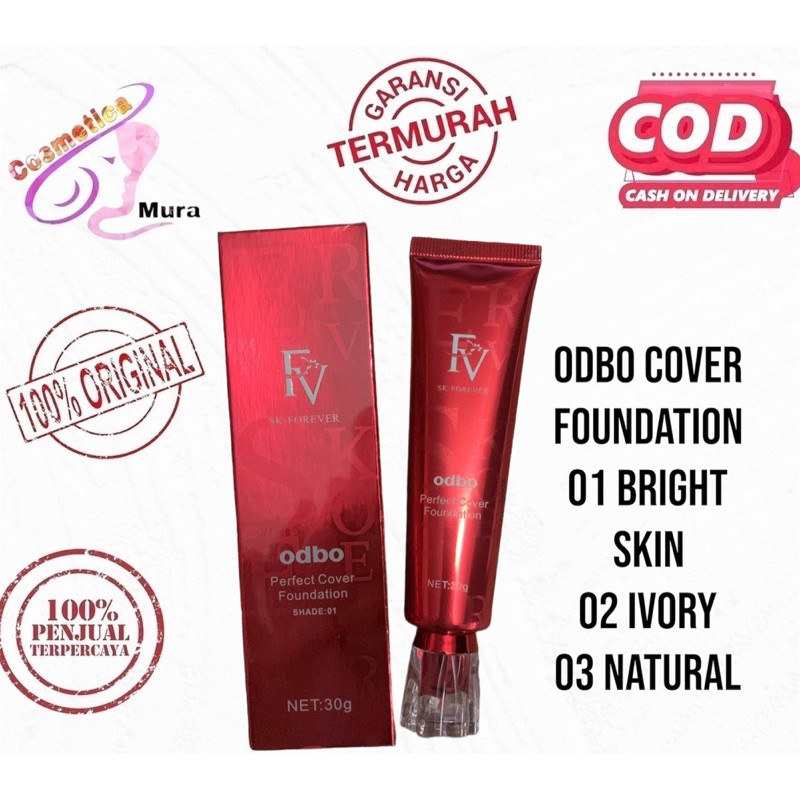 Jual New 100% Originalll . ** Odbo Cover Foundation Bpom ** Odbo Foundation Odbo Perfect Cover ...