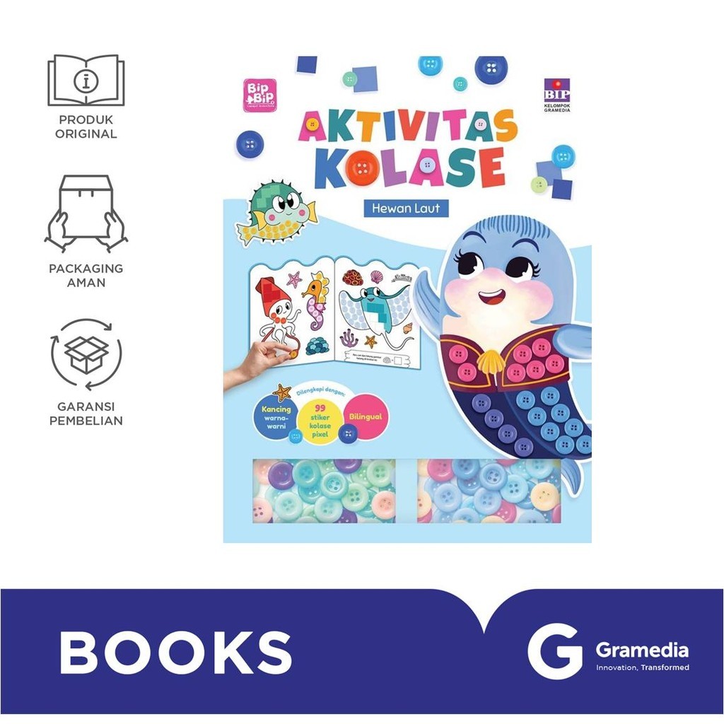 Jual Aktivitas Kolase Bip Bip & Sahabat Nusantara Hewan Laut | Shopee Indonesia