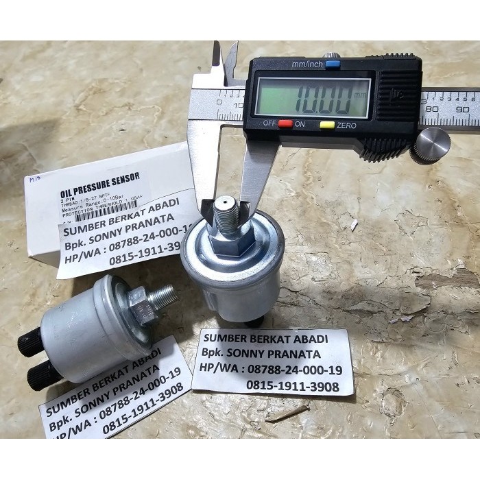 Jual VDO OIL PRESSURE SENSOR SWITCH SENDER 0-10 BAR 2 PIN DRAT 10MM - SENSOR OLI SWITCH 2 KAKI ...