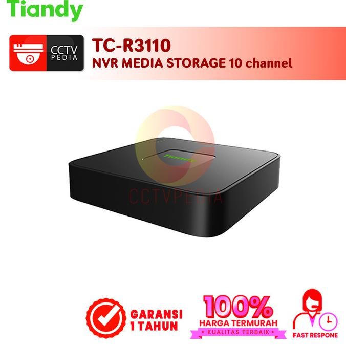 Jual TIANDY TC-R3110 10 CHANNEL 6MP NVR SUPPORT HDMI/VGA 2302T | Shopee Indonesia