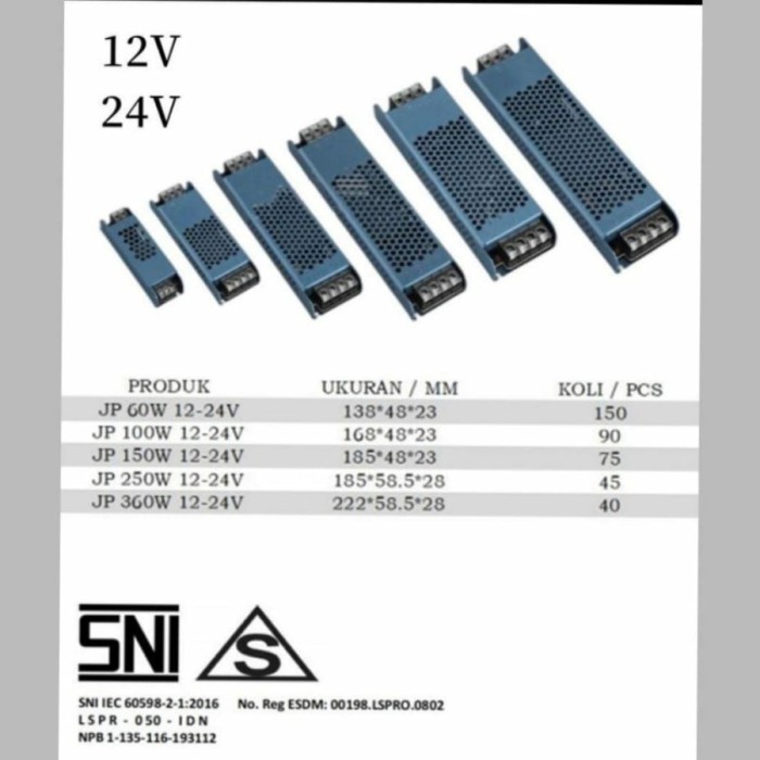 Jual Trafo Slim Led Strip 3A 5A 10A Adaptor 24V Body Travo Power Supply Sky | Shopee Indonesia