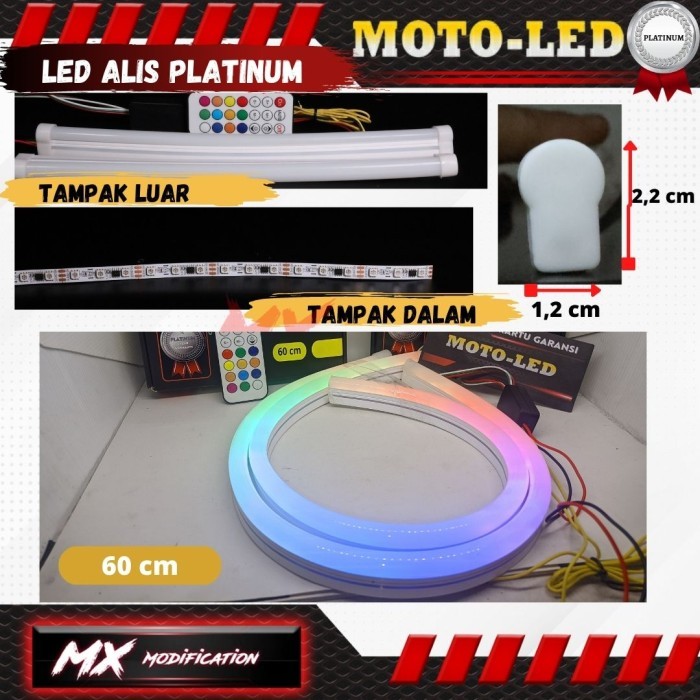 Jual Led Alis Smart Rgb 60 Cm ( Remote ) | Shopee Indonesia