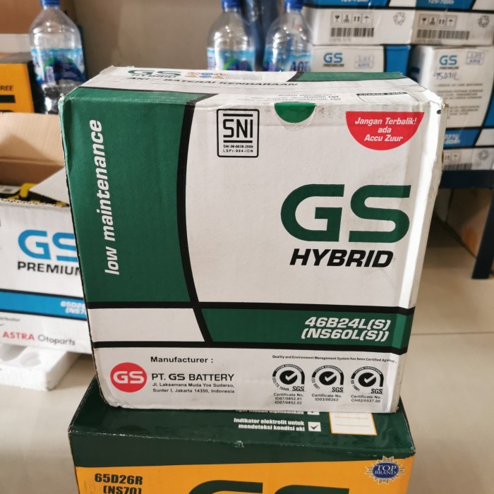 Jual TERMURAH - AKI BATERAI GS ASTRA HYBRID NS60LS/45B24LS MOBIL VIOS YARIS WULING | Shopee ...